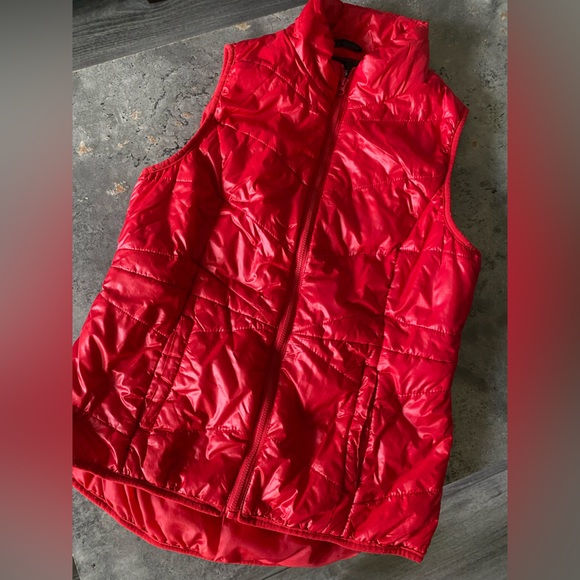 flirtitude | Jackets & Coats | Red Puffer Vest | Poshmark